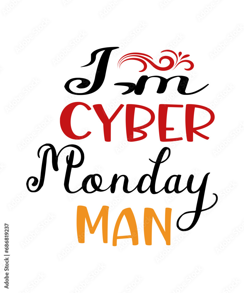Cyber Monday Svg, Black Friday Svg, Cyber Monday Layered Svg, Shopping ...