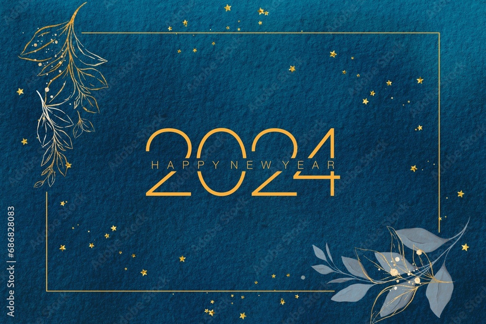 ภาพประกอบสต็อก Welcome 2024 Hand calligraphy lettering. Welcome 2024 ...