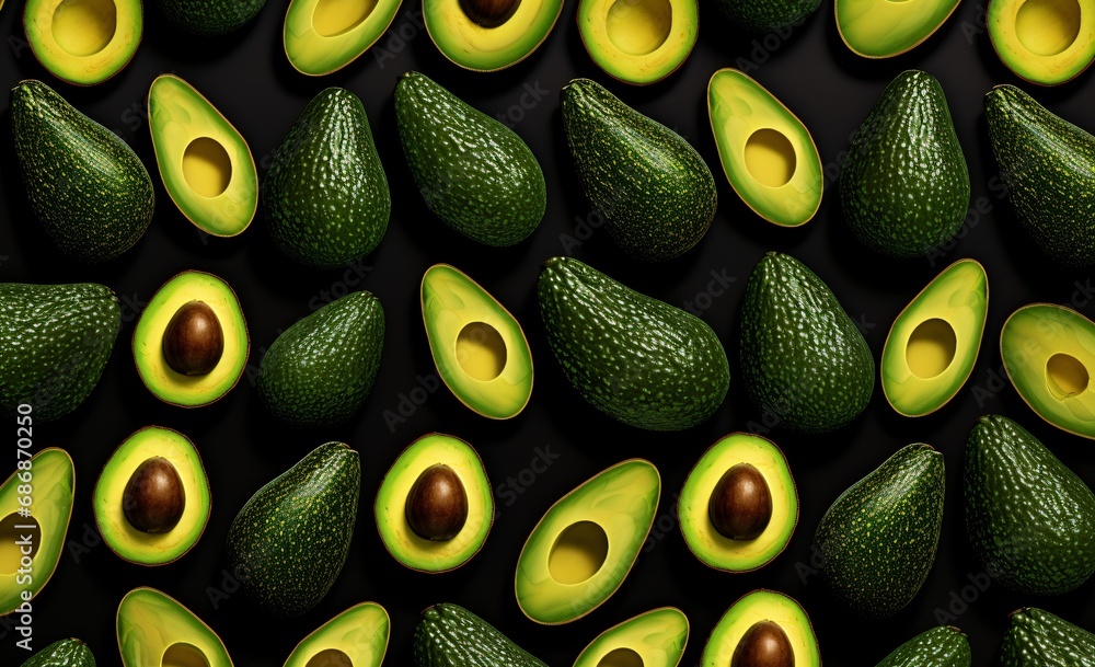 a collection of cut-up avocados design techniques based on nature-based ...
