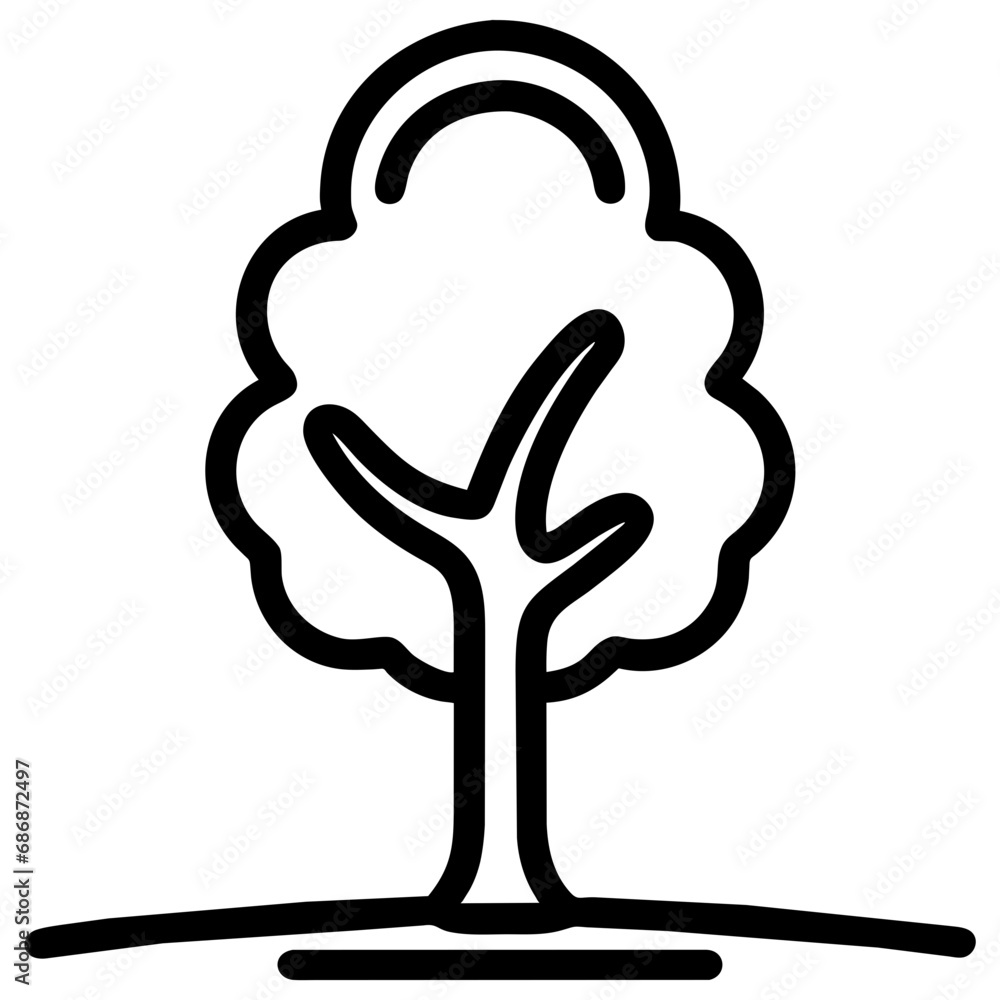 Baum Symbol Stock Vector | Adobe Stock
