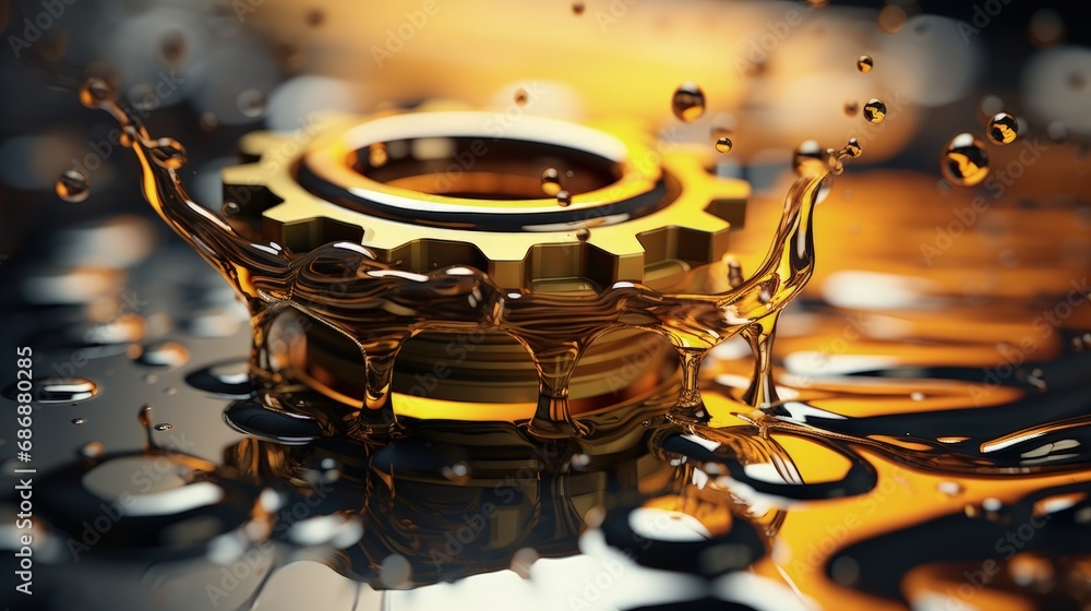 Motor oil in the mechanism of a car engine: care for durability and ...