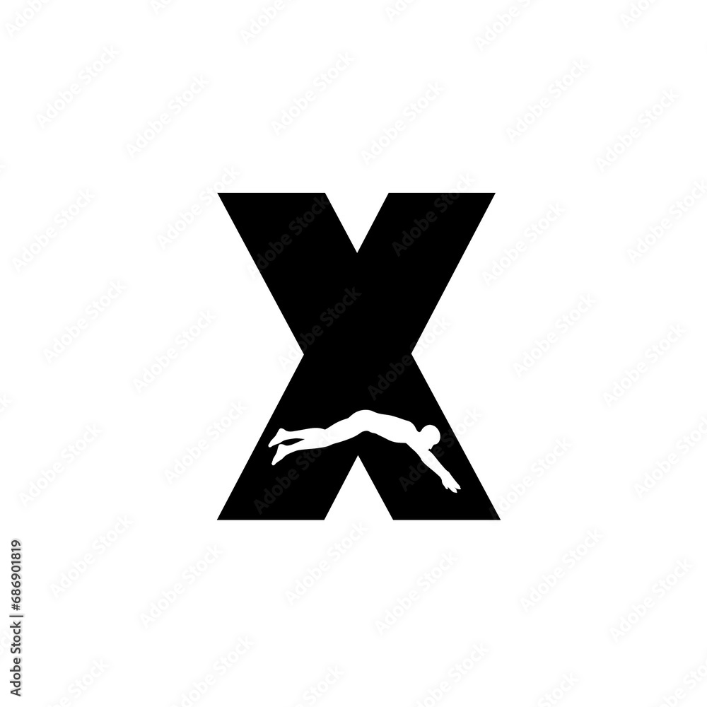 Ilustração do Stock: swimming Swim Swimmer svg png, swimming Alphabet ...