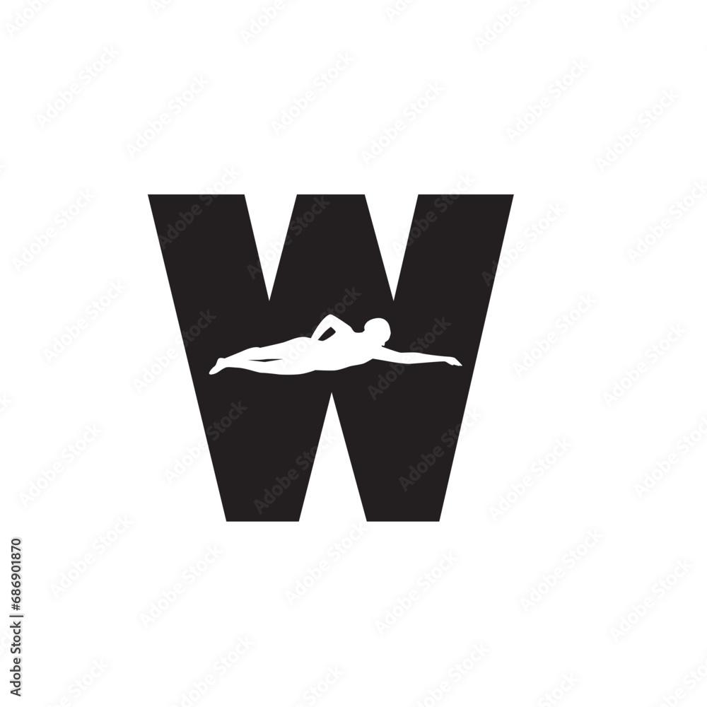 swimming Swim Swimmer svg png, swimming Alphabet font svg png, Swimming ...