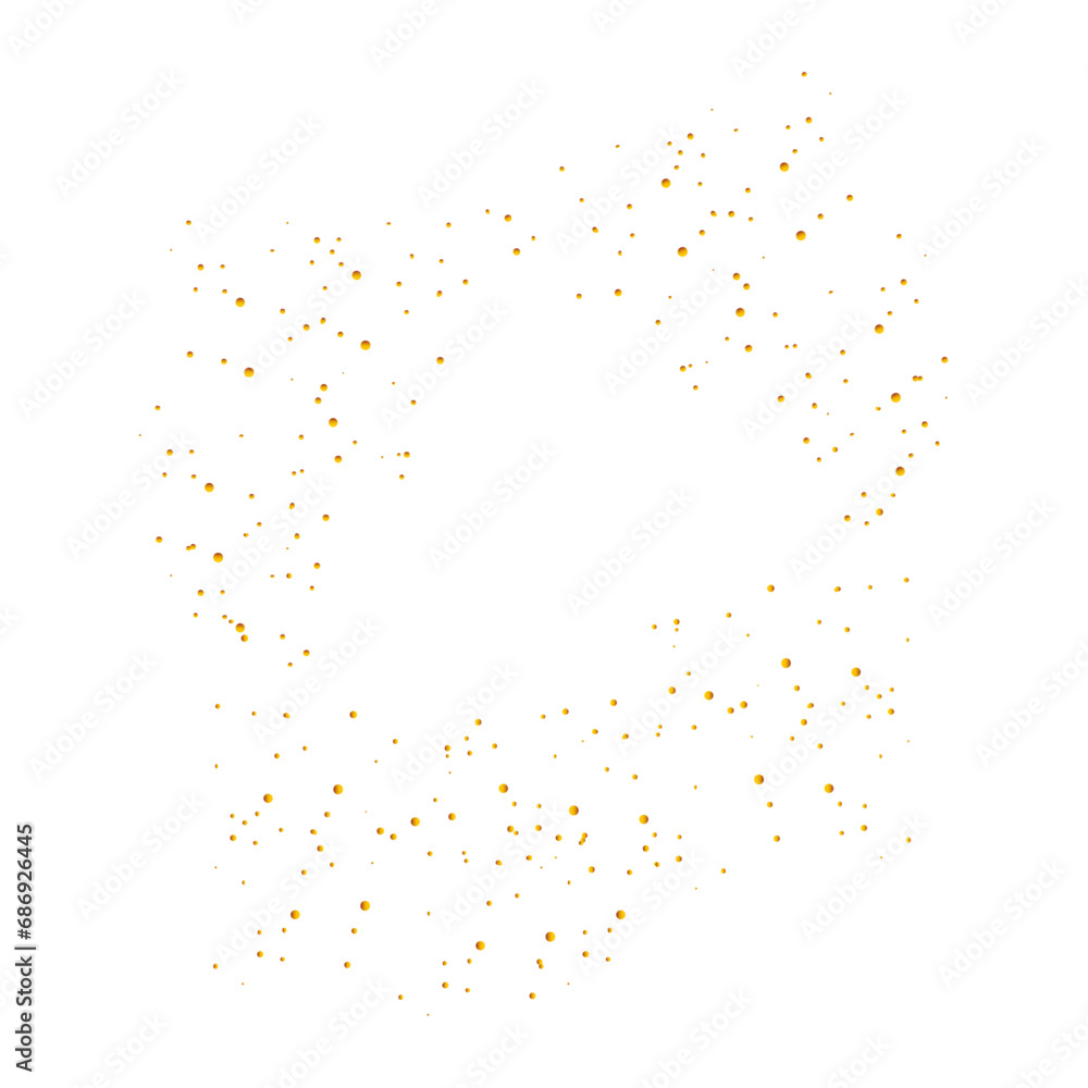 Vector gold glitter texture isolated on white background. golden dots ...