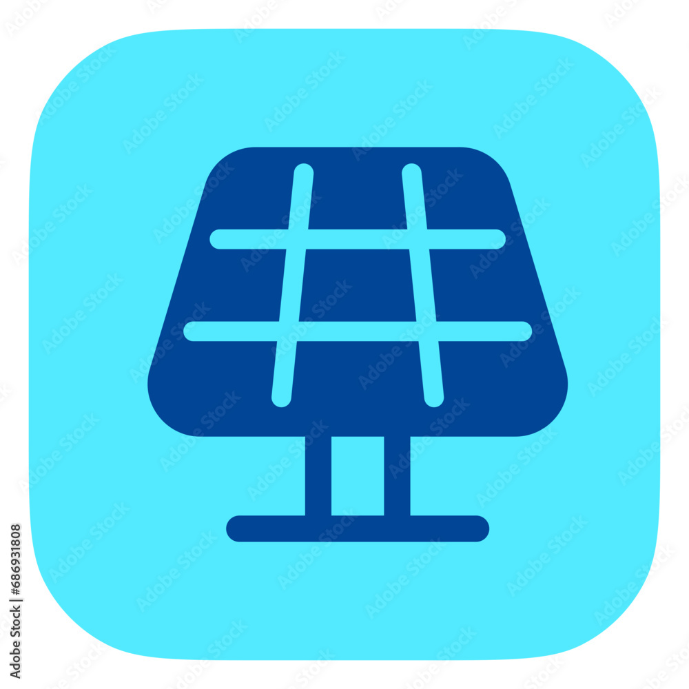 Editable solar energy, solar panel vector icon. Environment, ecology ...