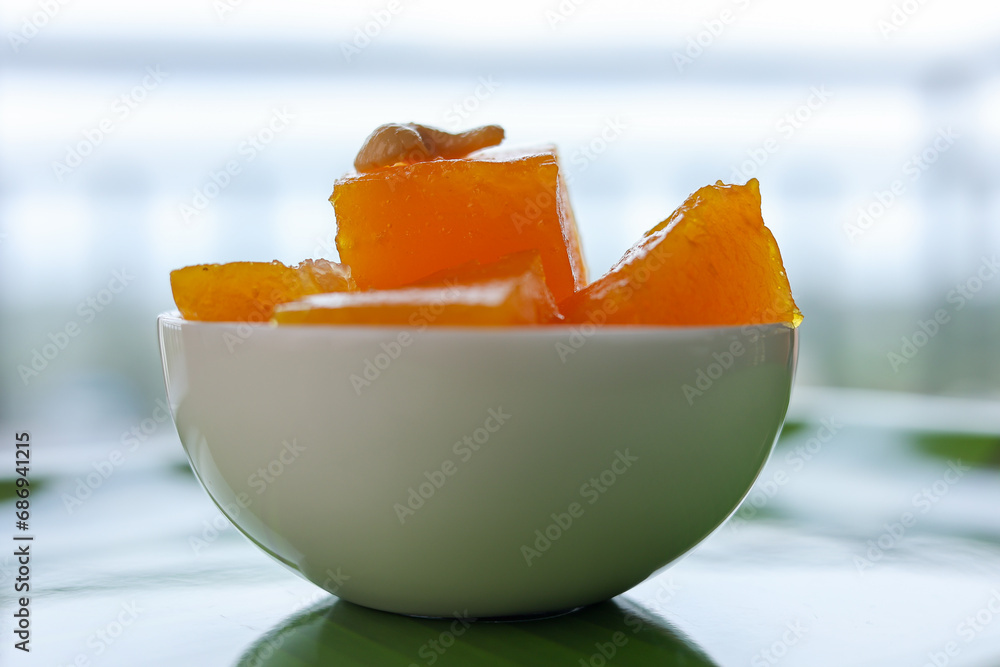 Karachi halwa also known as bombay halva. Kerala Kozhikodan Black halwa ...