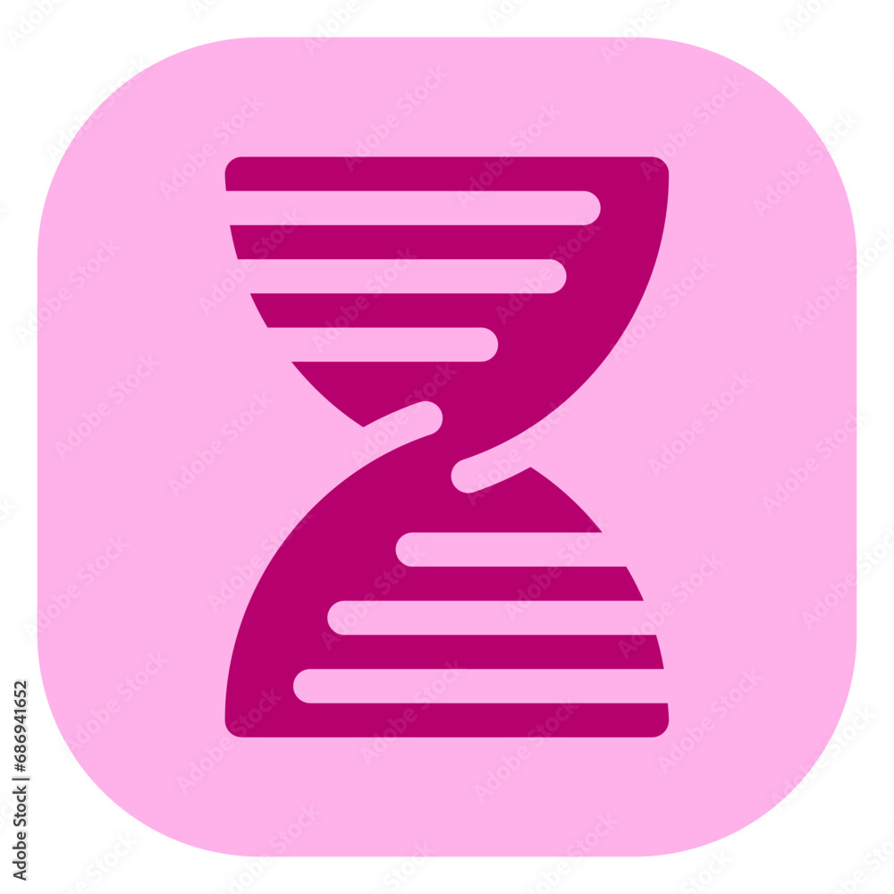 Editable DNA ribbon vector icon. Science, laboratory, biology. Part of ...
