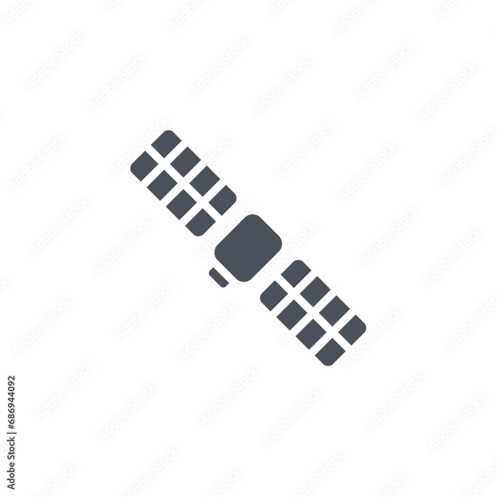 Vector sign of the satelite symbol isolated on a white background. icon ...