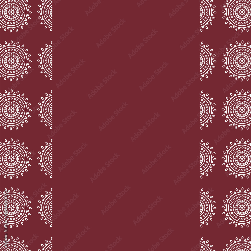 Digital png illustration of white and red pattern of repeated shapes on ...