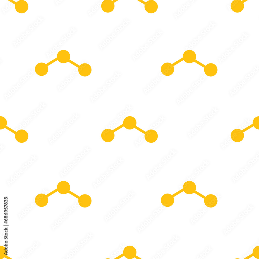 Digital png illustration of yellow pattern of repeated shapes on ...