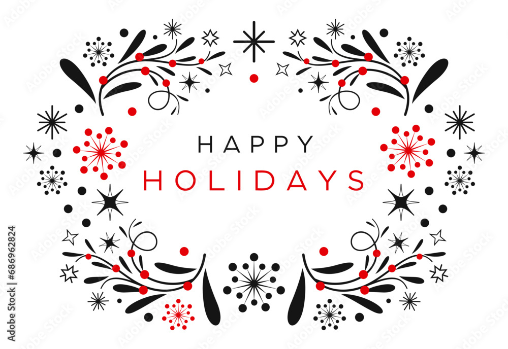 Printable Holiday cards, Christmas card printables, Happy Holidays ...