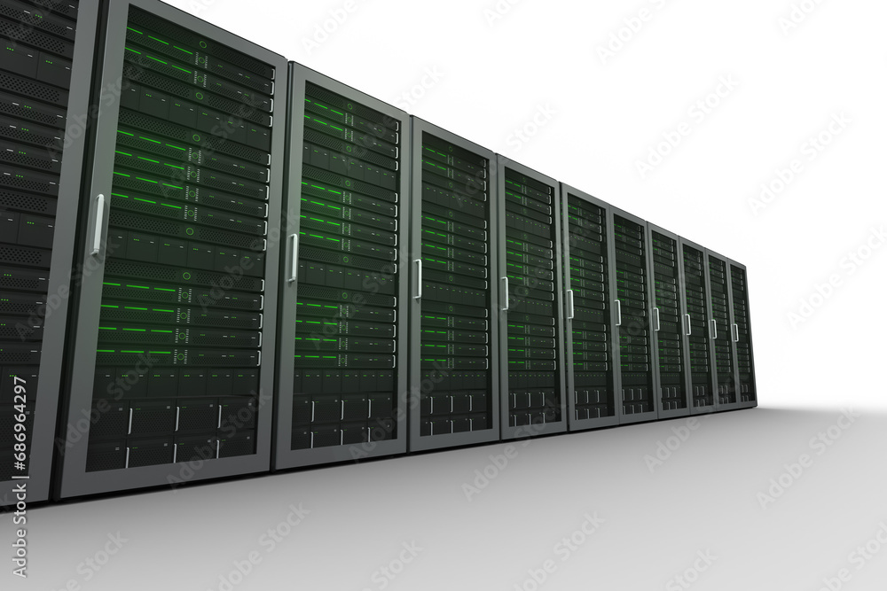 Digital png illustration of computer servers on transparent background ...