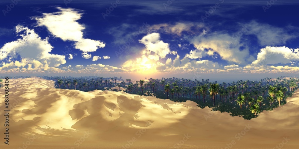 Environment map. HDRI map. Equirectangular projection. Spherical ...