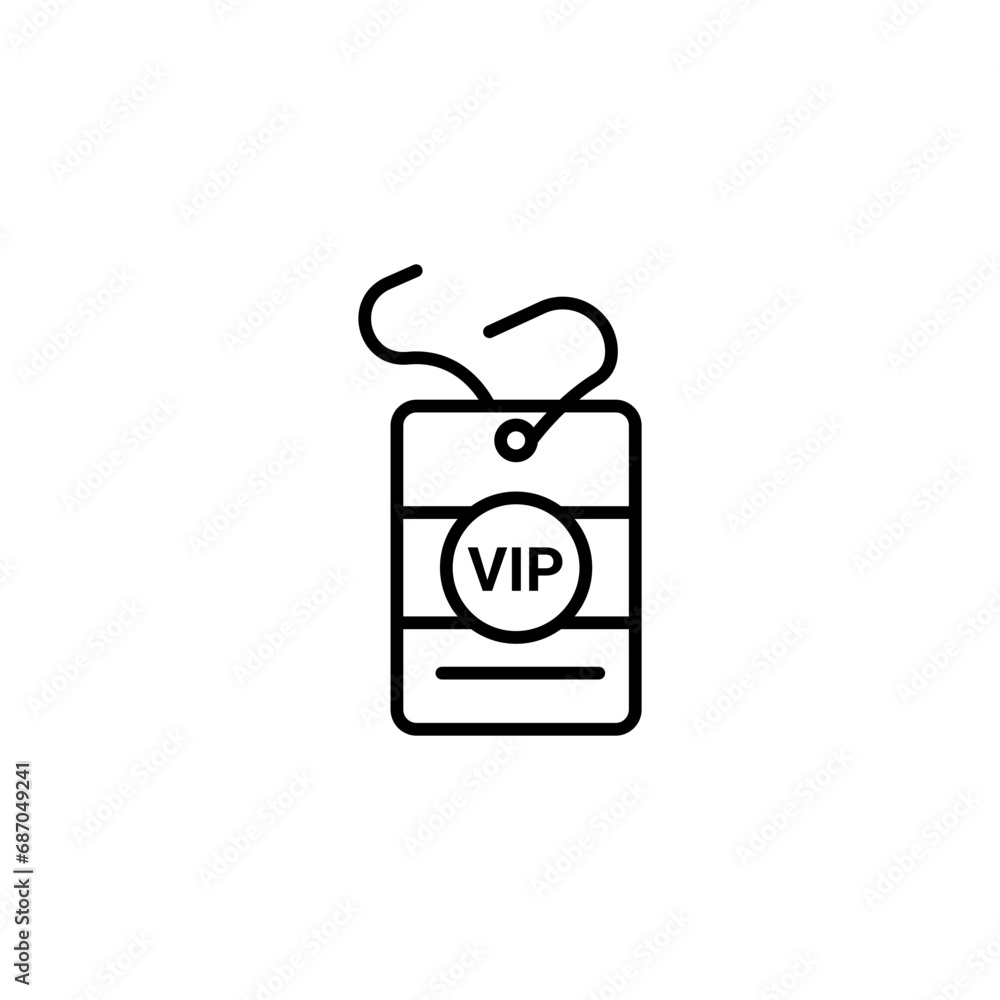 Vecteur Stock VIP neck tag vector illustration. Exclusive membership ...