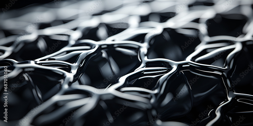 science transparency glass plexus structure 3d background illustration ...