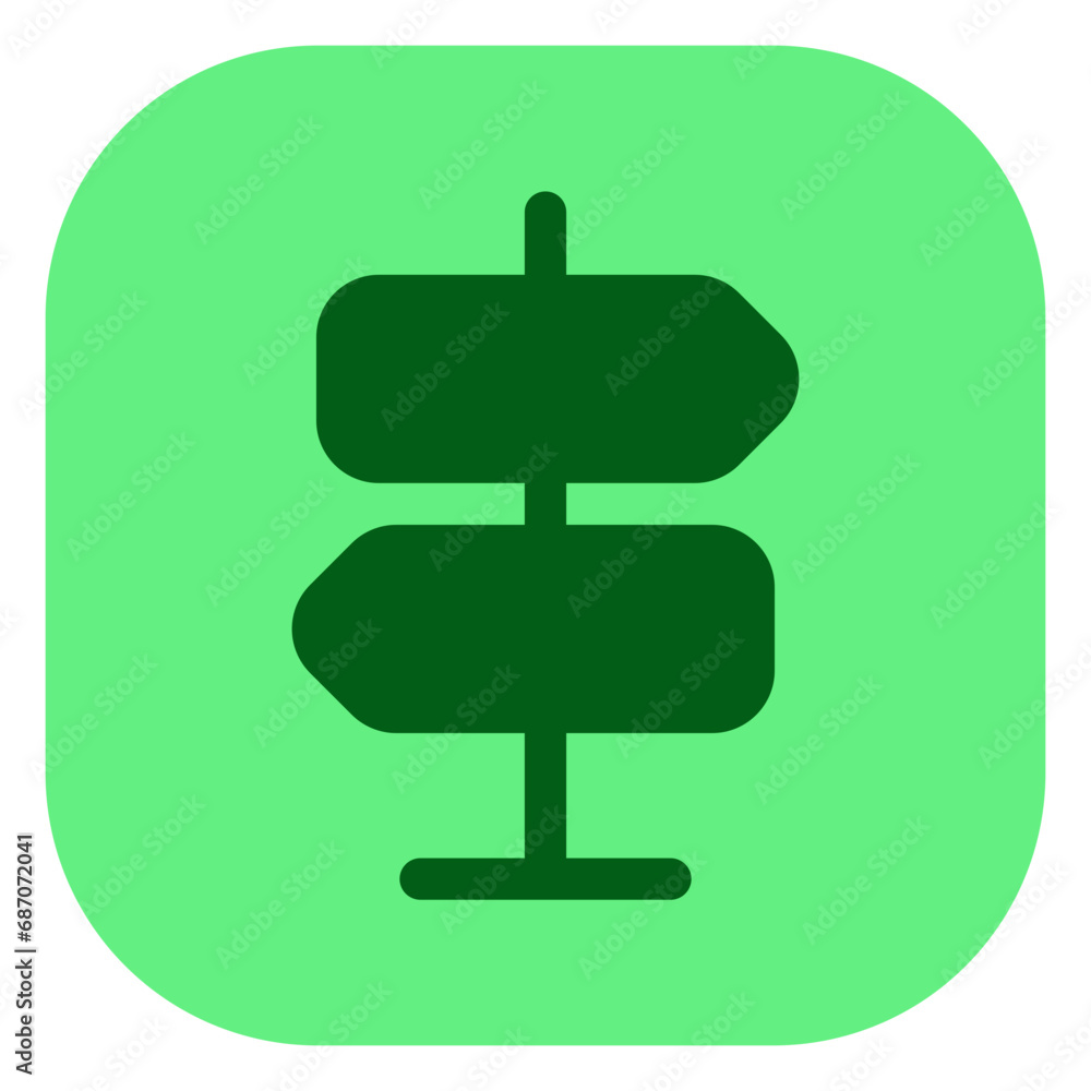 Editable wayfinder, signpost vector icon. Part of a big icon set family ...