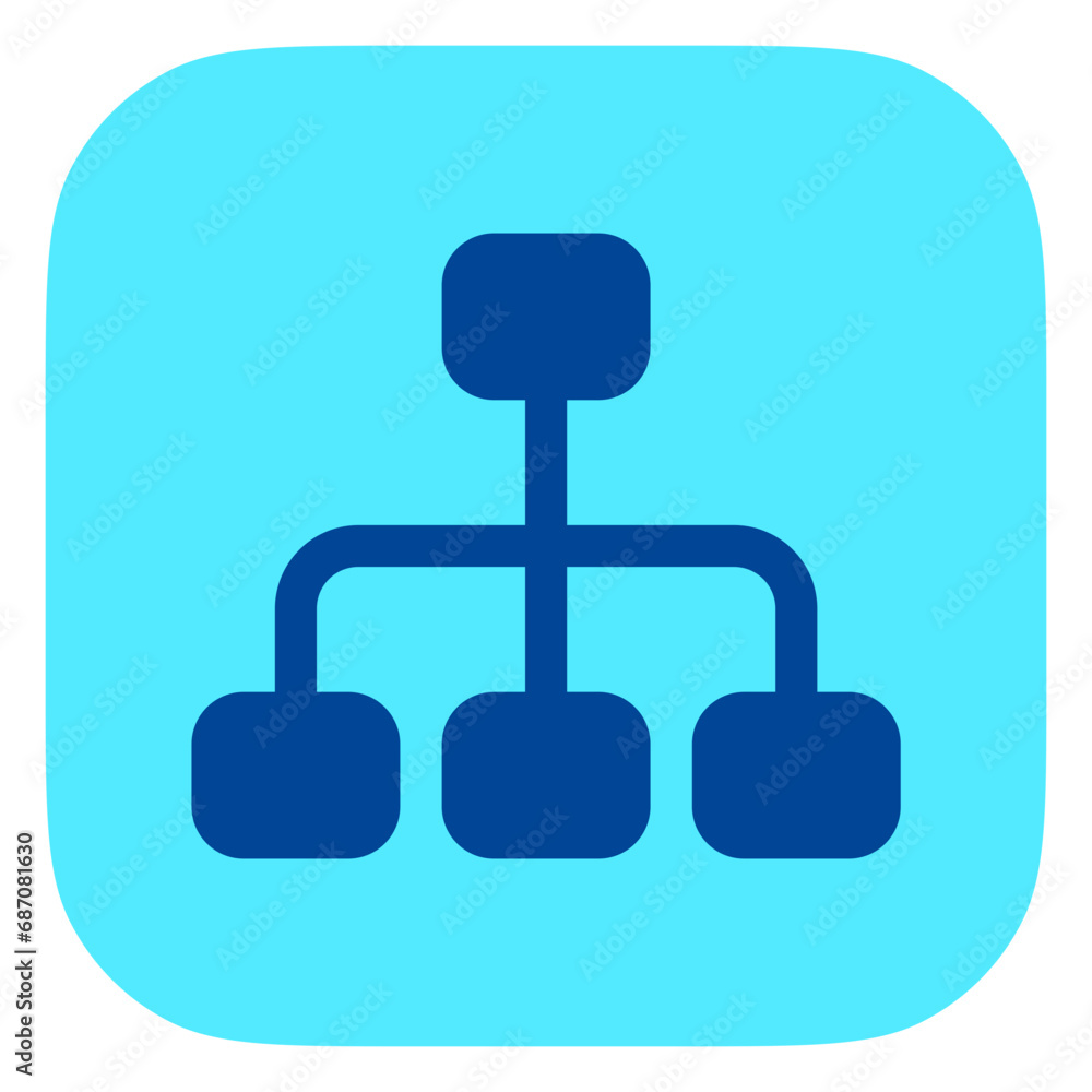 Editable organization chart vector icon. Part of a big icon set family ...