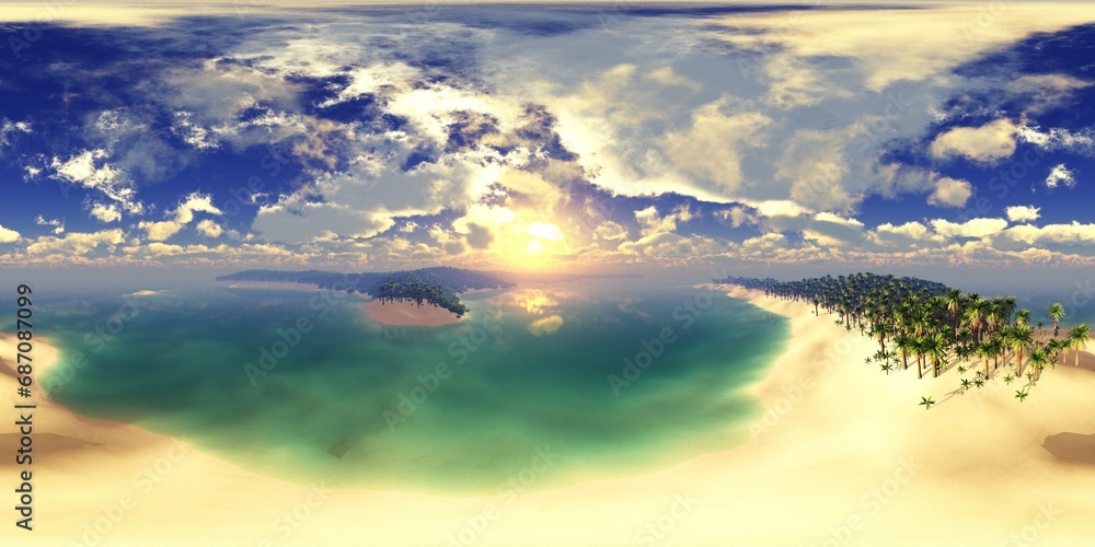 HDRI High resolution map, environment map, Round panorama, spherical ...