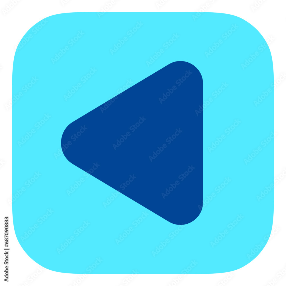 Vecteur Stock Editable vector left triangle arrow icon. Black ...