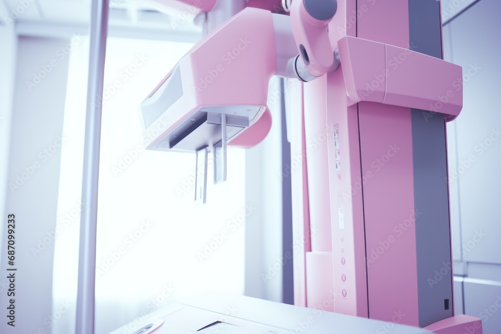 Mammography test at the hospital. Medical equipment. Operating room ...