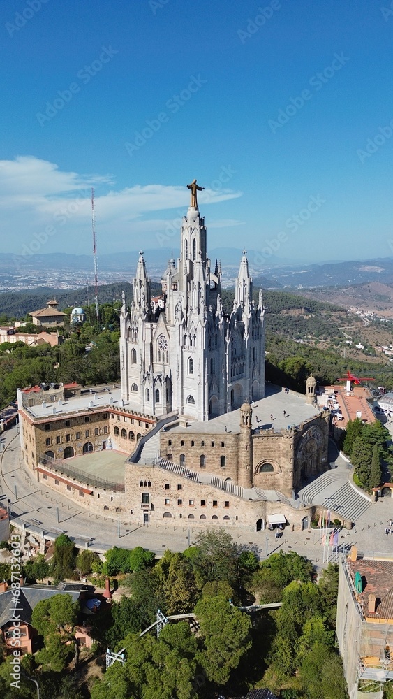 drone photo Temple of the Sacred Heart of Jesus, Temple Expiatori del ...