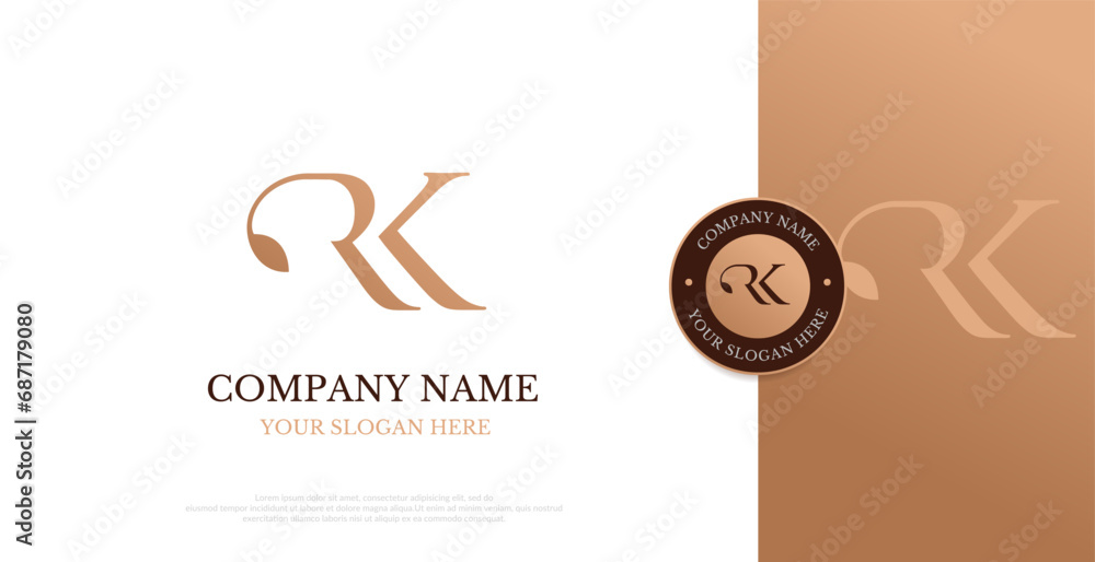 Initial RK Logo Design Vector Stock Vector | Adobe Stock Initial RK Logo Design Vector Stock Vector | Adobe Stock