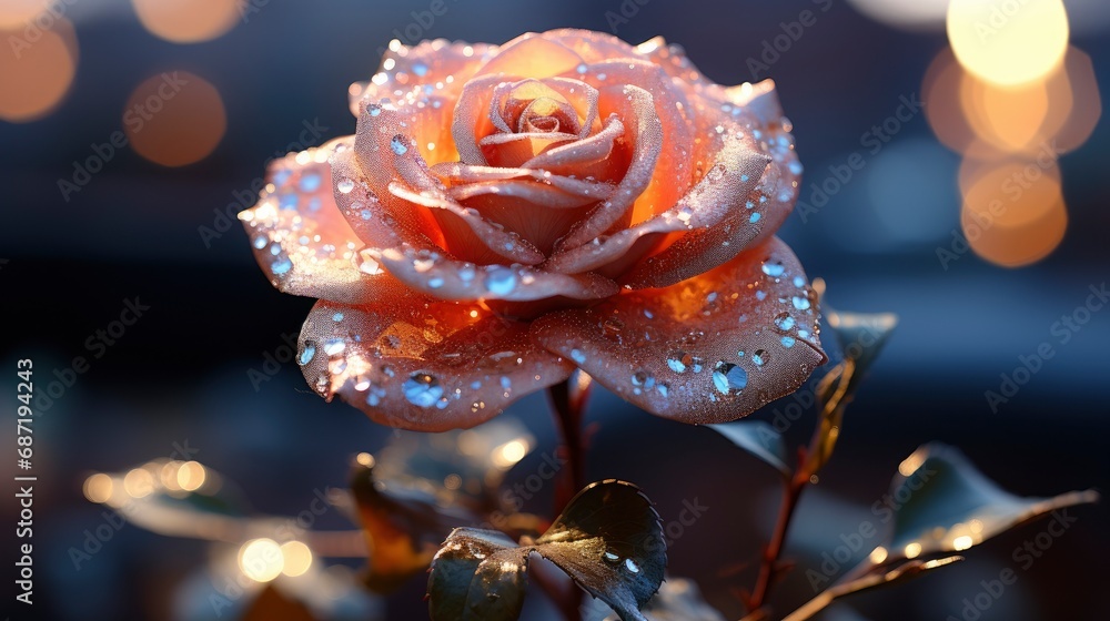 Pink Rose Glitter Bokeh Circle Glow, Background Image, Desktop ...