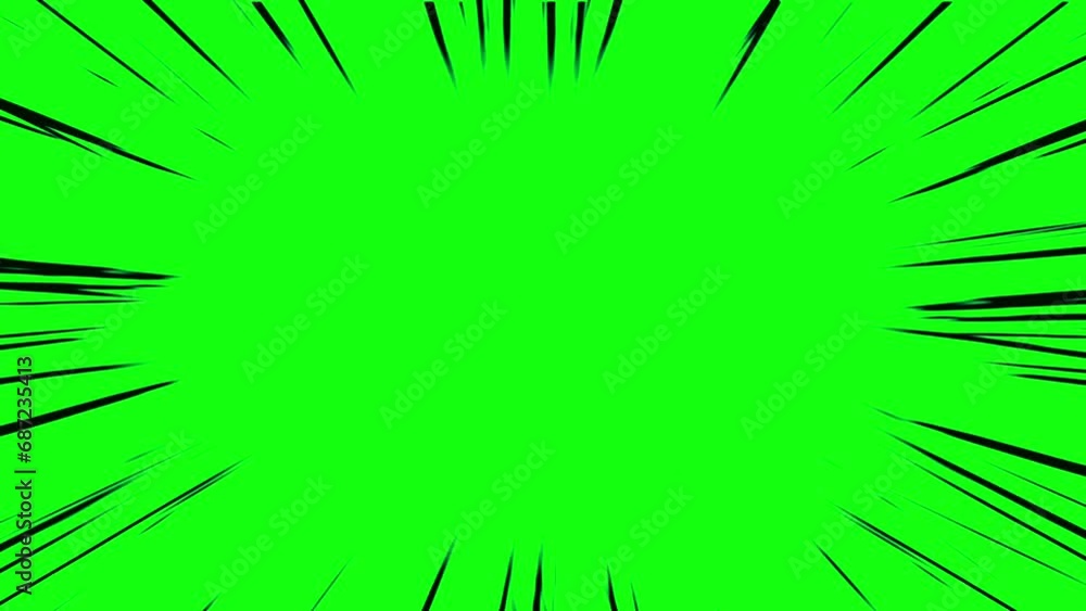 Manga zoom lines: dynamic speed lines with a cartoon-style effect ...