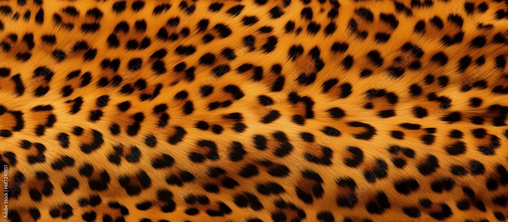 Seamless texture of a real jaguar fur with hair pattern Copy space ...