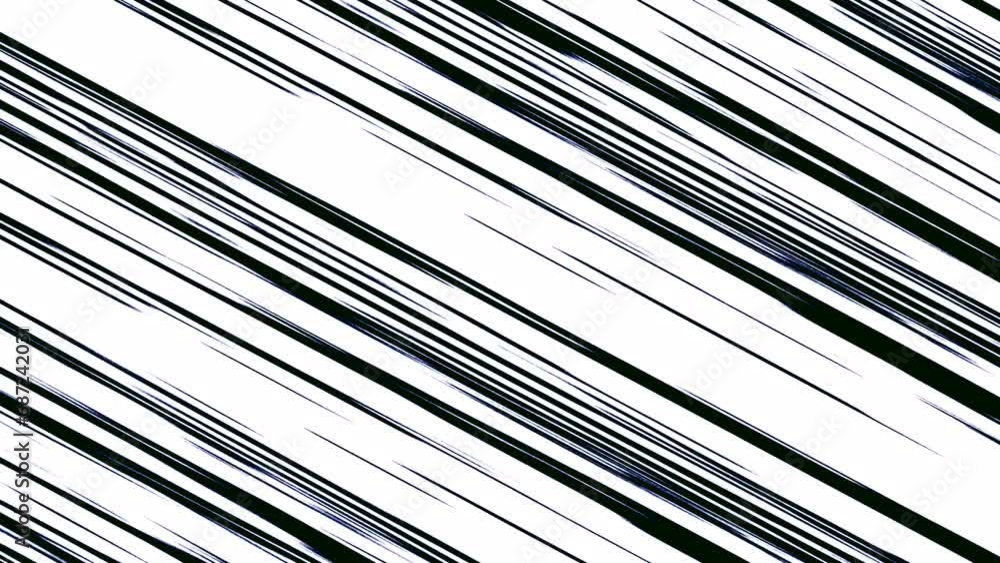 Dynamic speed lines: anime-style speed effect with Japanese cartoon ...