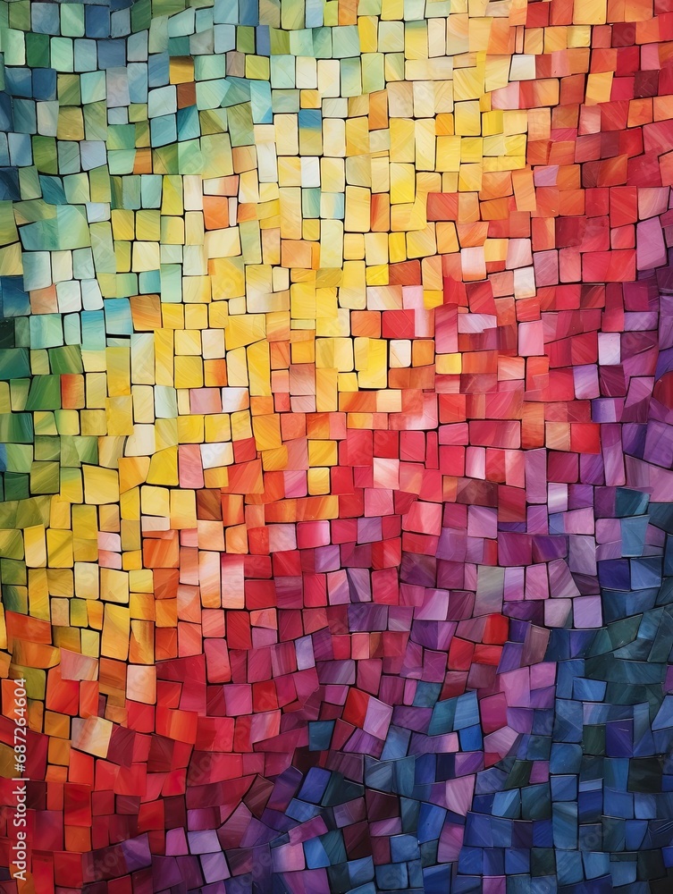 Pixelated Mosaic Wall Art: A Modern Twist on Traditional Mosaics With ...