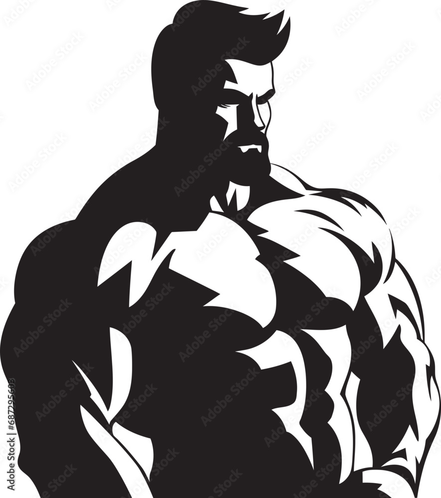 In Pursuit of Perfection Bodybuilder SilhouettesShadows of Strength The ...