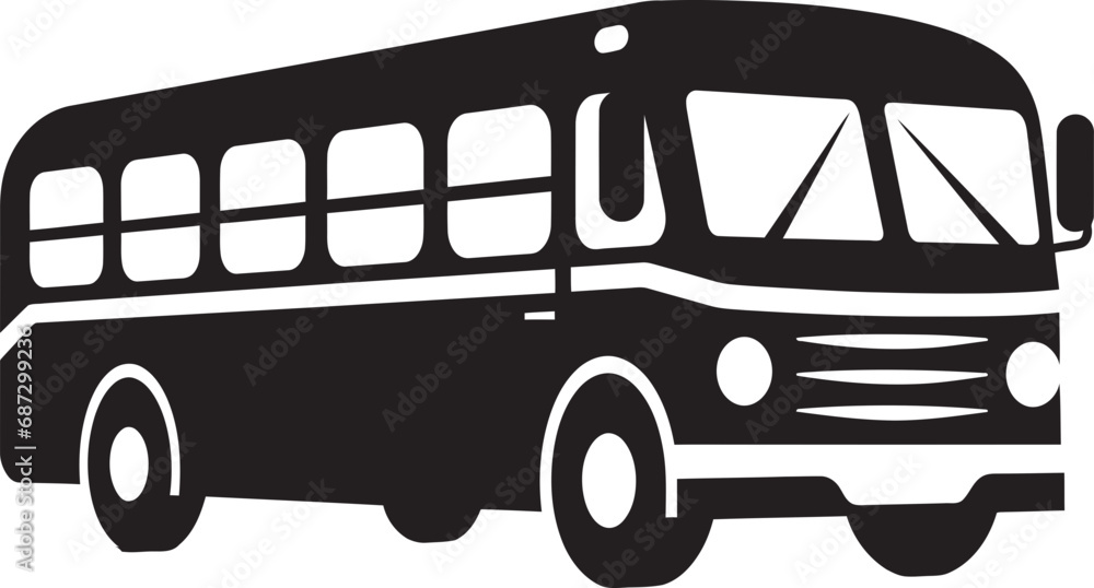 Express Bus Vector in Clean and M Sunset Bus Vector A Journey Through ...
