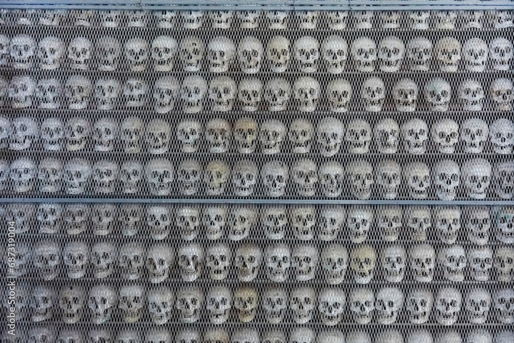 The famous Ossario di Solferino Chapel, with the bones of the unknown ...