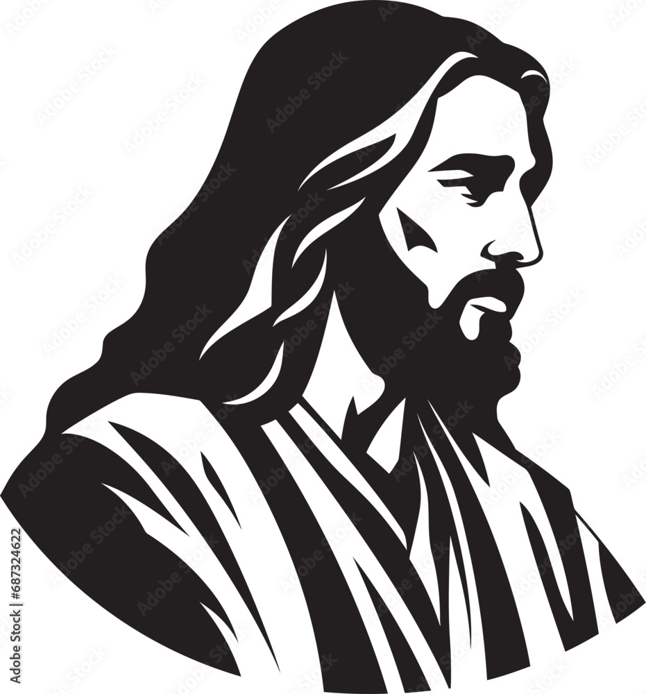 Brushing Faith Painting Jesus with Reverence Illustrating the Passion ...