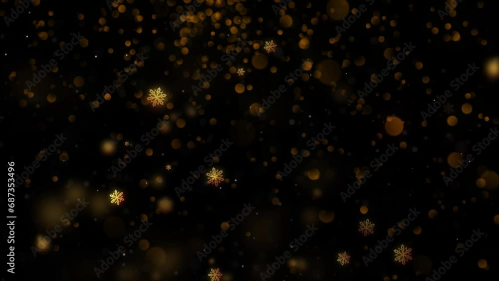 snow Dust particles overlay floating Glittering Particles With Bokeh ...