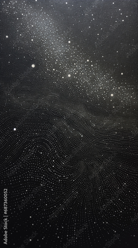 sky stars synthetic polymer paint linen sparkling atmosphere aboriginal ...