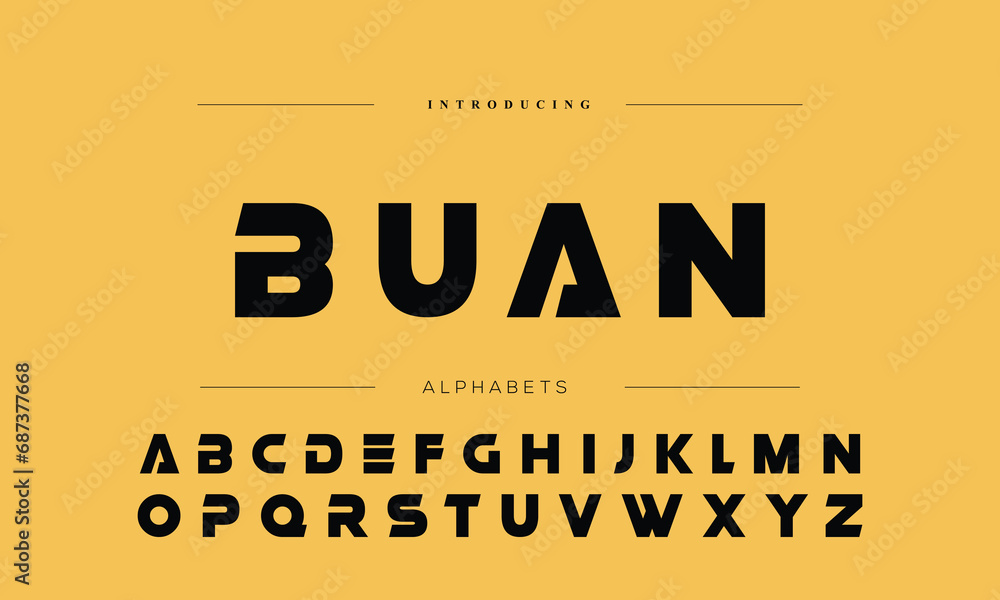 Abstract minimal future alphabet fonts. simple typography sport future ...