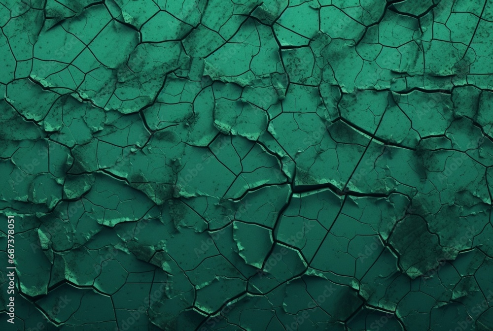 cracked green cement texture background. generative ai Stock ...