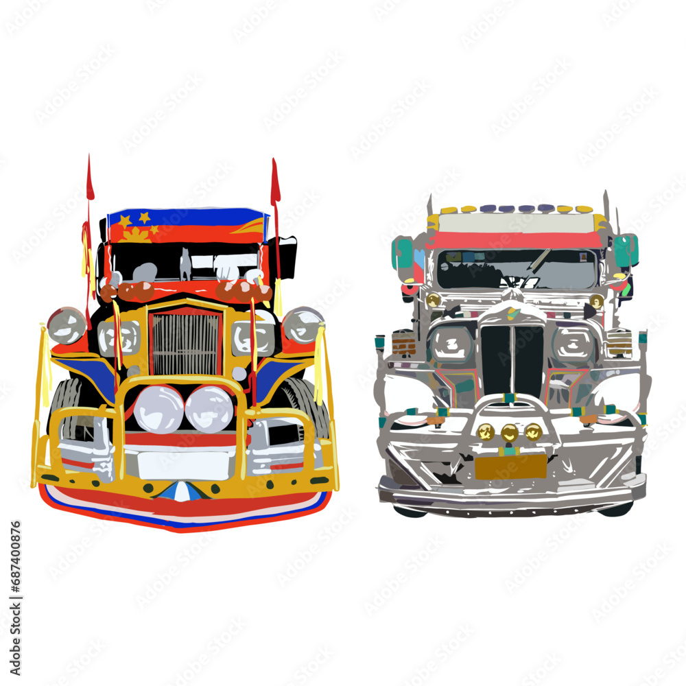 Commute Culture: Traditional Philippine Jeepney Transport Used by ...