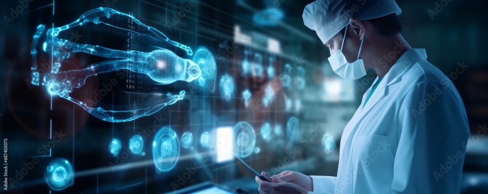 Medical technology, AI, Innovation and healthcare digital, Surgeon ...