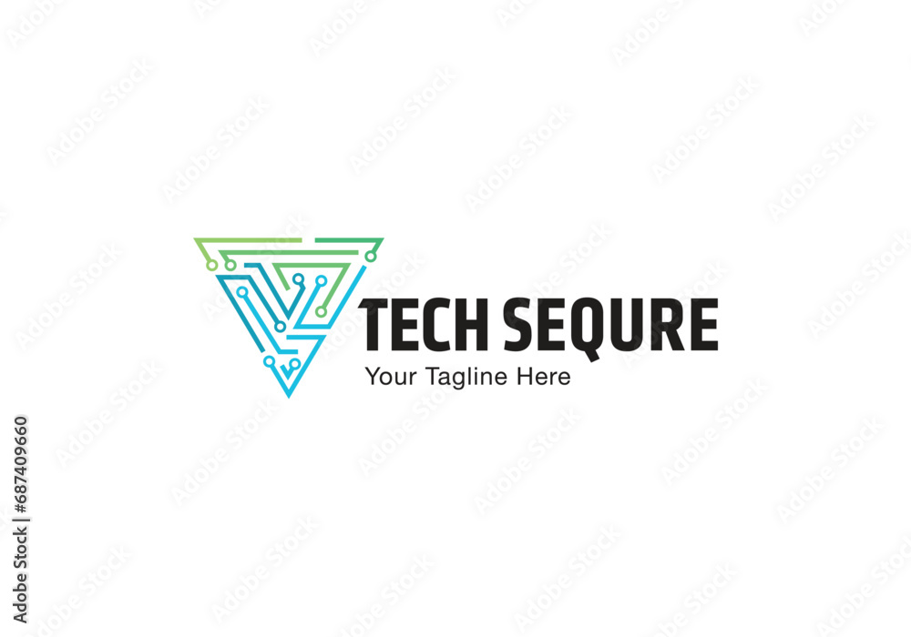Cyber security vector logo with design shield combine with circuit ...