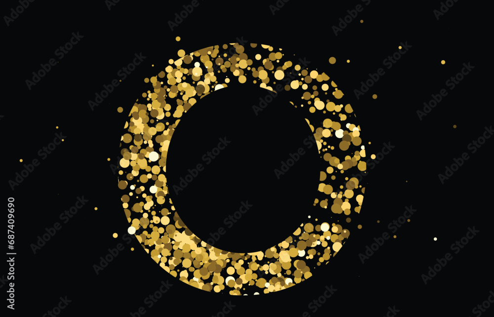 Letter O name logotype. Golden color emblem graphic template. Golden ...