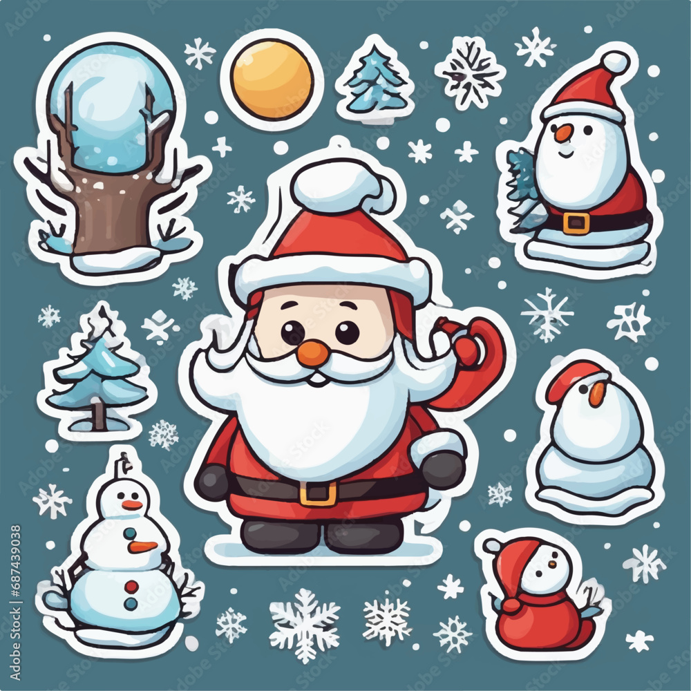 Joyful vector Santa Claus design, an iconic and festive addition ideal ...