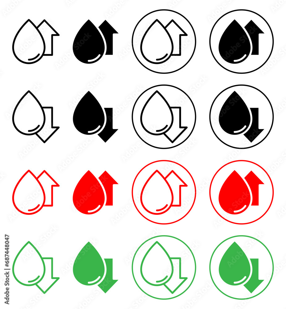 Vecteur Stock Low and high cholesterol icon. low and high saturated fat ...