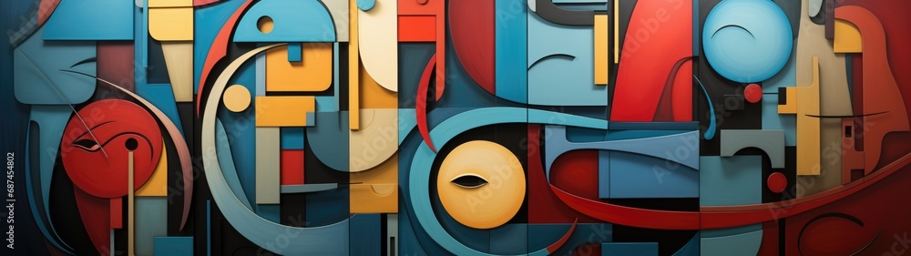 Cubism Style Backgrounds Showcase Abstracted Forms Fragmented Objects And Multiple Viewpoints