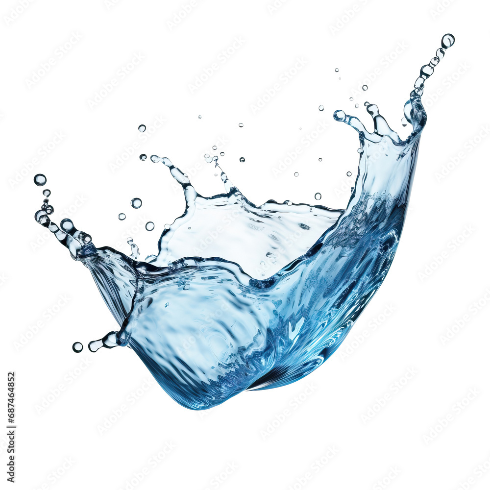 water splash isolated on a white background. Stock Photo | Adobe Stock
