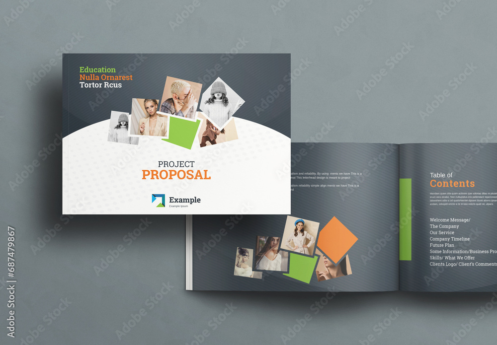 Education & Training School Project Proposal Stock Template | Adobe Stock