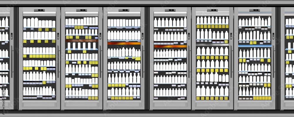 Digital fridge planogram This mockup and illustration is made from a ...