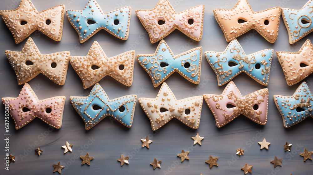 Happy Purim. Happy Purim carnival decoration concept made from mask and ...